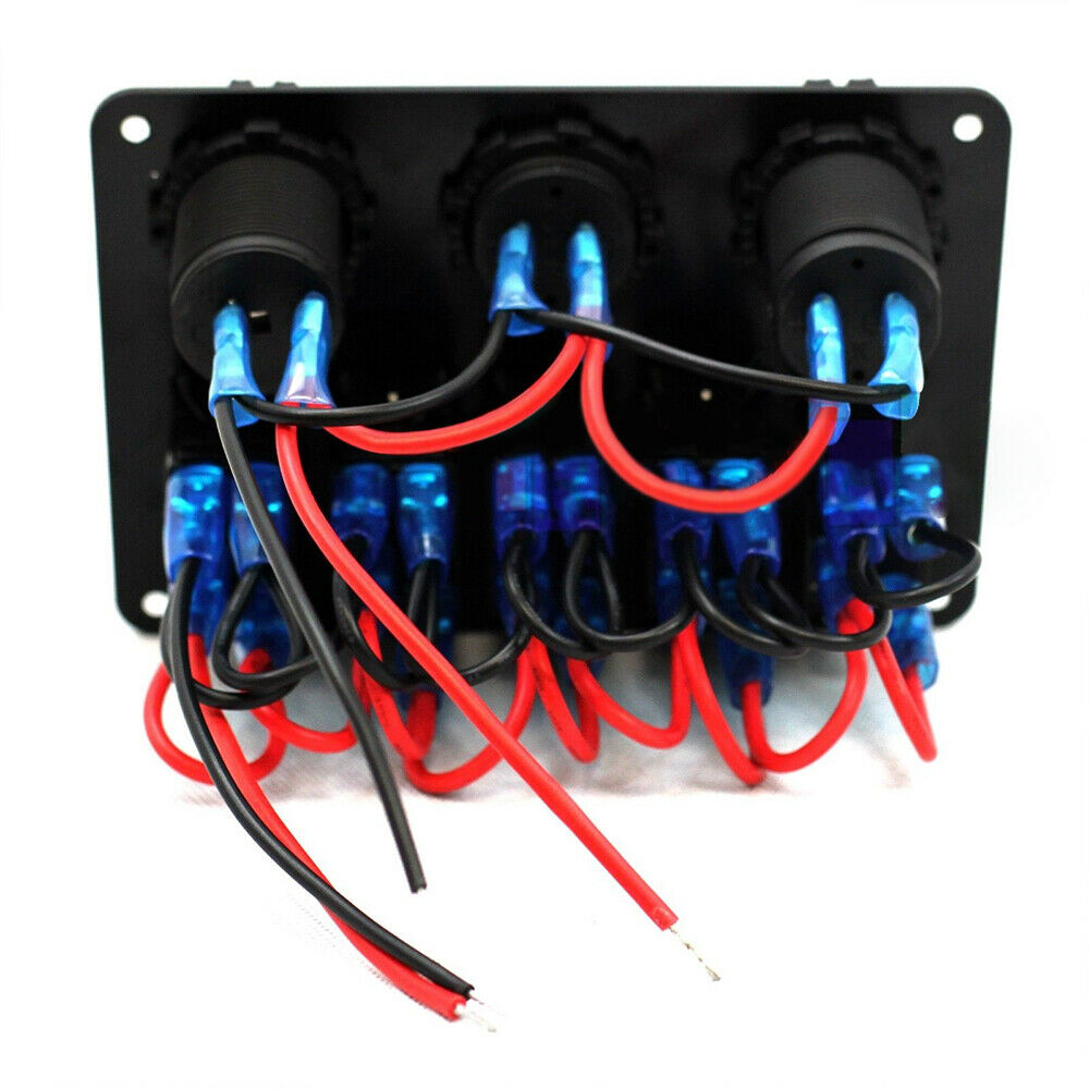 12V 5 Gang LED Rocker Switch Panel Car Boat Marine... – Vicedeal