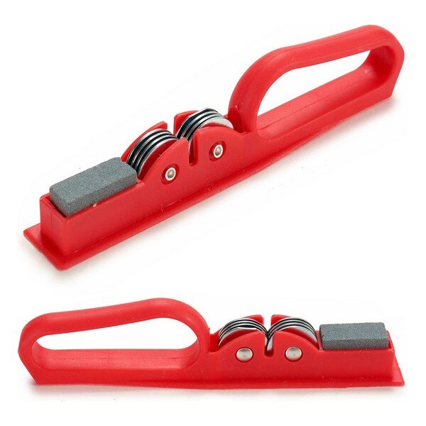 Knife Sharpener Red (2,5 x 4 x 19 cm) – Grandado