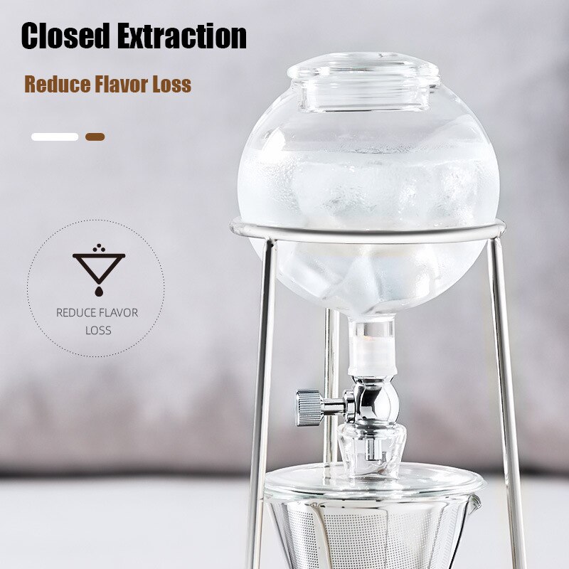 Iced Coffee Pot Water Drip Coffee Machine Reusable... – Vicedeal