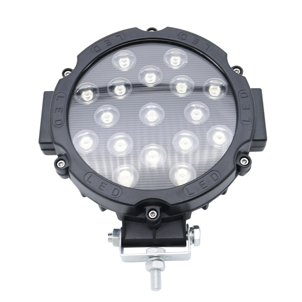 2pcs 7 inch 51W Round LED Work Light Spot Beam For... – Grandado
