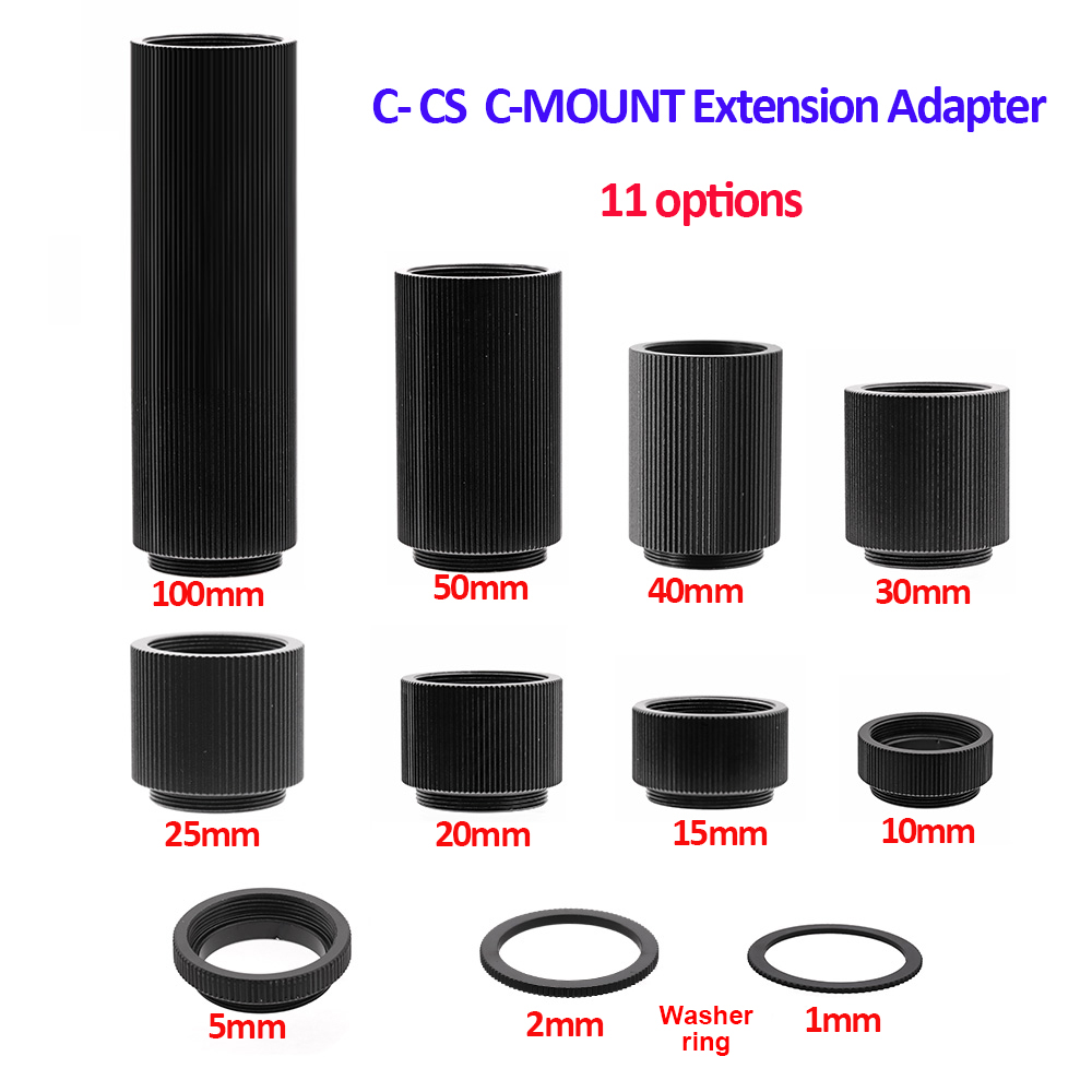 C-CS C-mount Adapter Extension Tube length 5 10 15... – Vicedeal