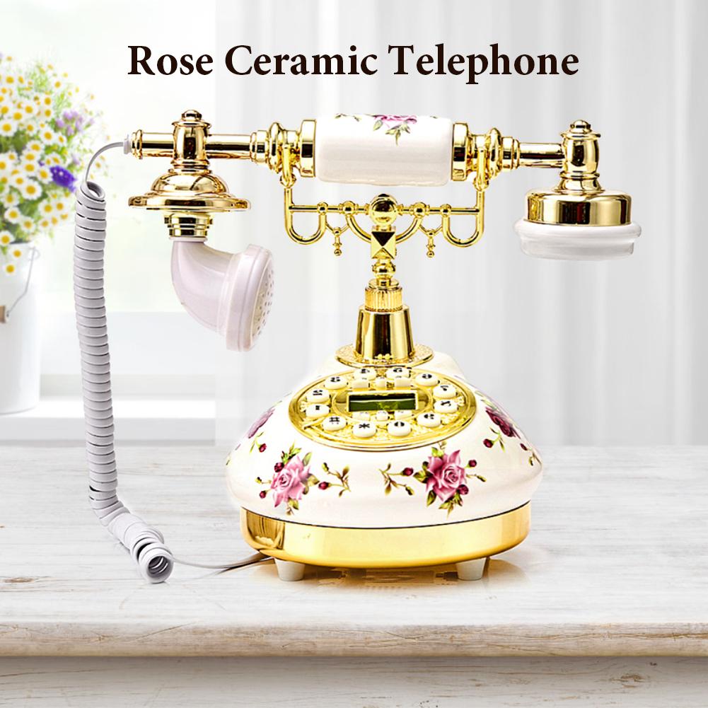 Gold Retro Telephone Europe America Telephone Land... – Grandado