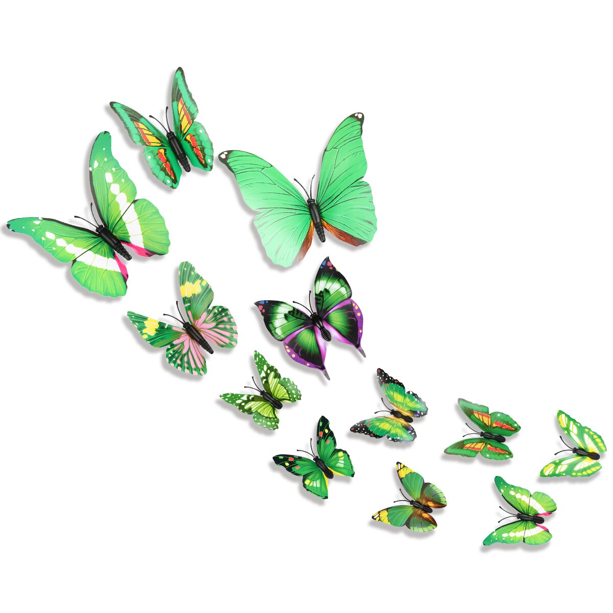 12 Stuks Vlinders Muursticker Decals Stickers Op D... – Grandado