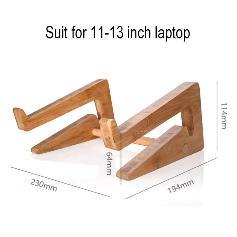 Bamboo Laptop Stand 13-15 Inch Notebook Storage In... – Grandado
