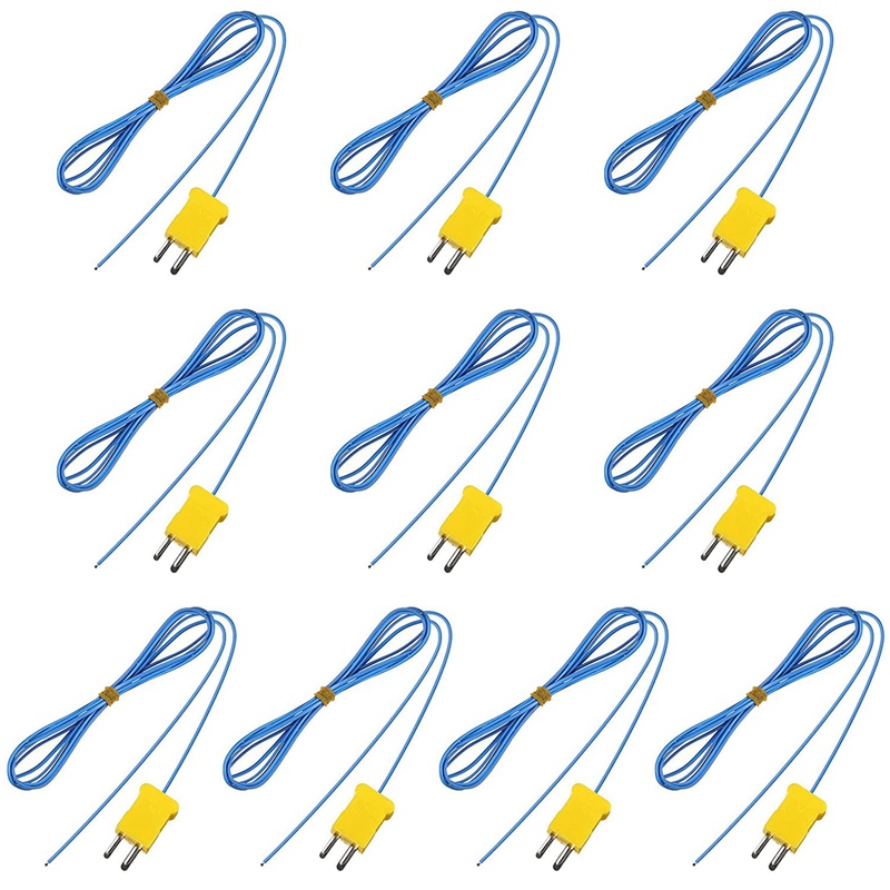 10Pcs 2M K-Type Temperature Sensor Connector Probe... – Grandado
