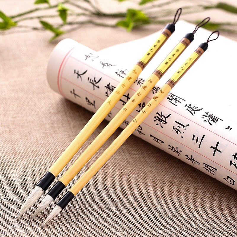 Woolen Hair Chinese Calligraphy Brushes Pen Weasel... – Vicedeal