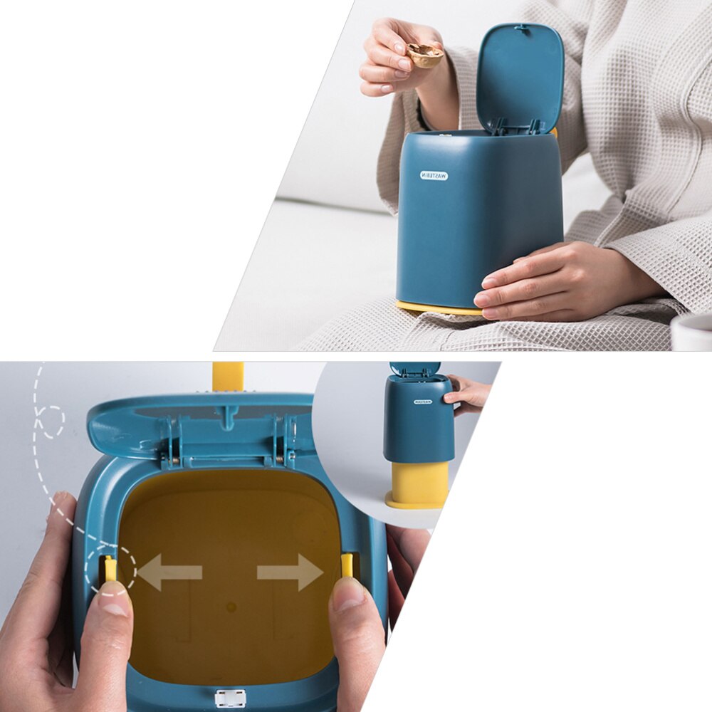 Mini Garbage Bin Storage Box Trash Can Organizer M... – Grandado