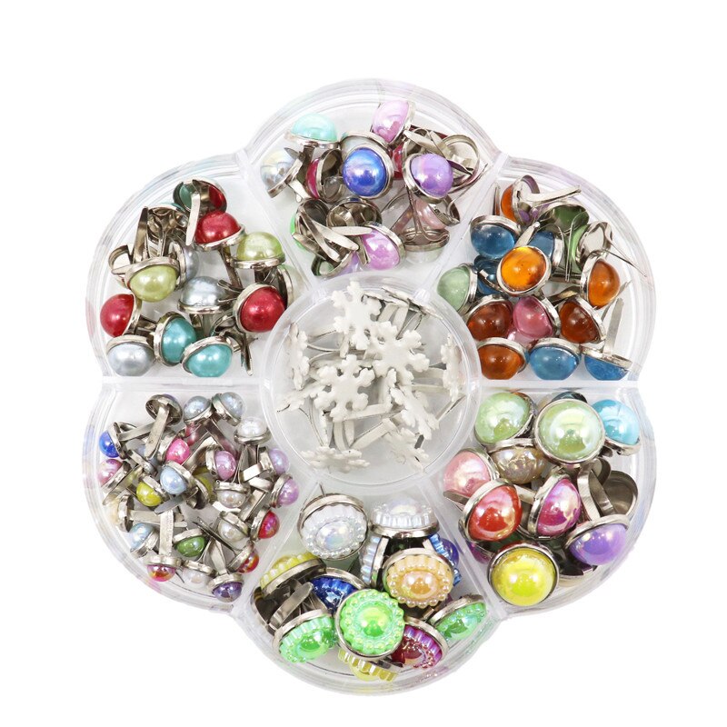 Boxed 6-12mm Metal Crafts Fastener Brads DIY Card ... – Vicedeal