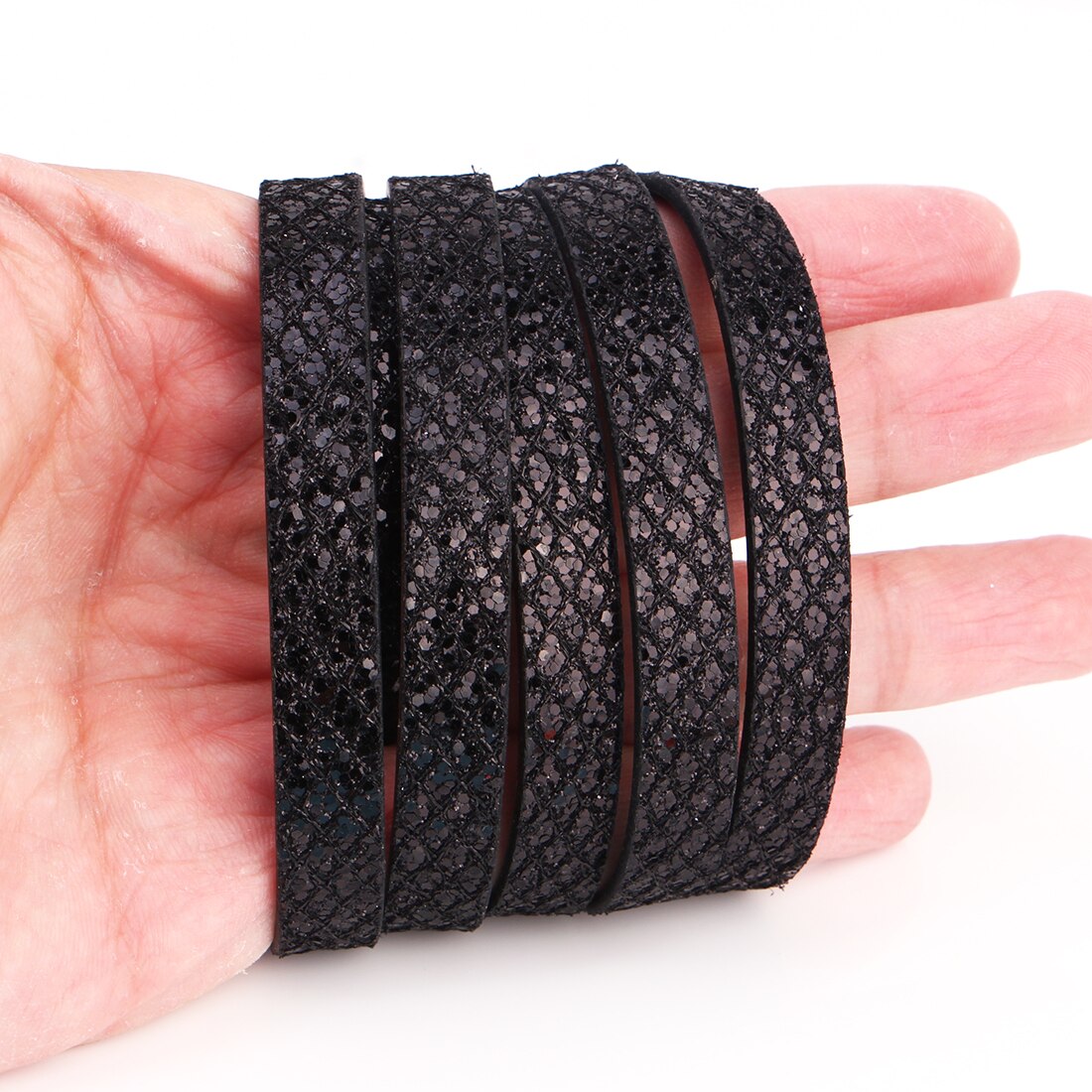 10mm Flat PU Leather Cord Rope Sequin Honeysuckle ... – Grandado