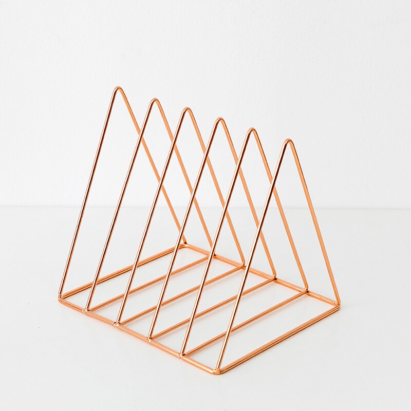 Nordic Triangle Simple Wrought Iron Desktop Storag... – Grandado