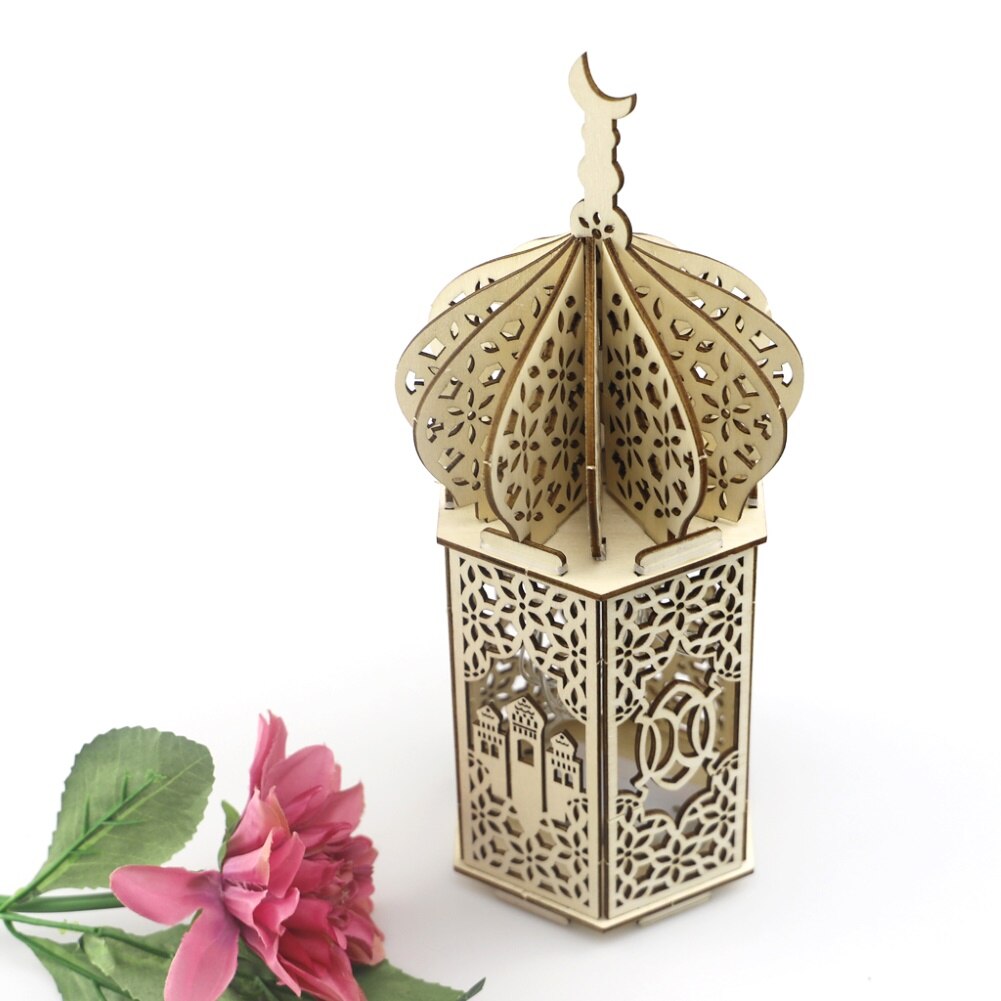Islam Eid Ramadan lights box Light Wooden Assemble... – Grandado
