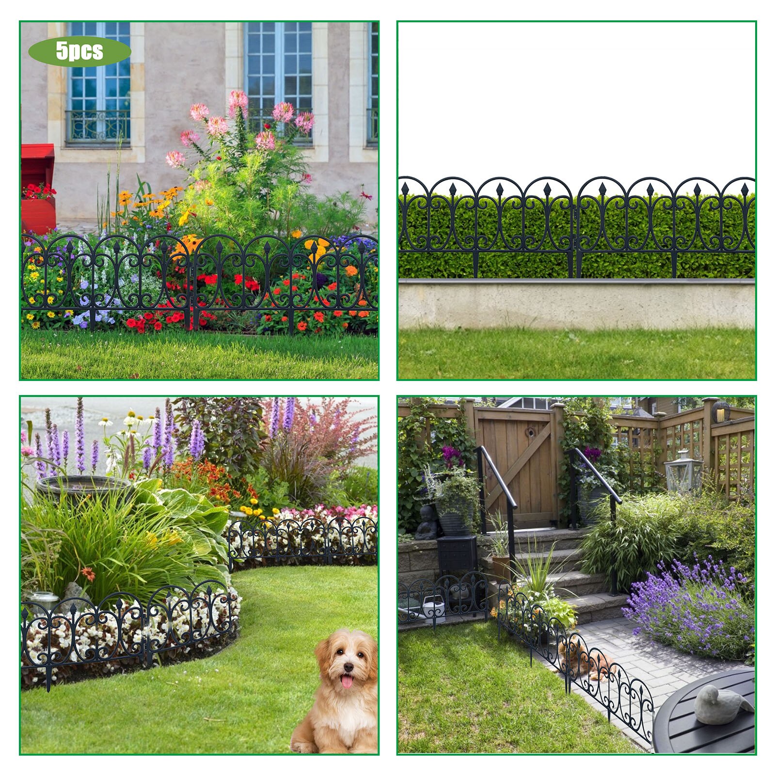 Tuin Hek Plastic Hek Geplaatst In De Grond Hek Tui... – Grandado