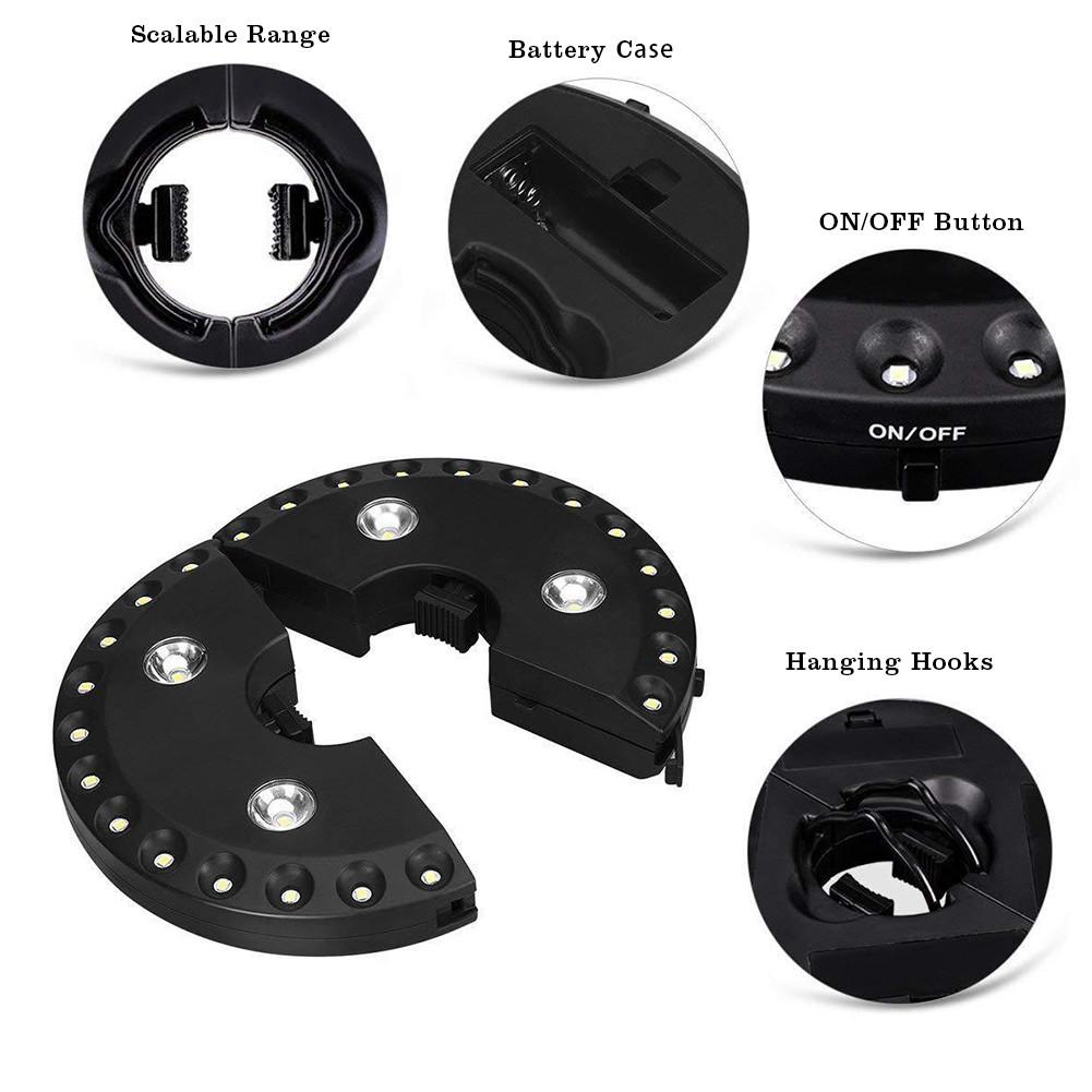 Detachable Umbrella Light Portable Camping Tent La... – Grandado