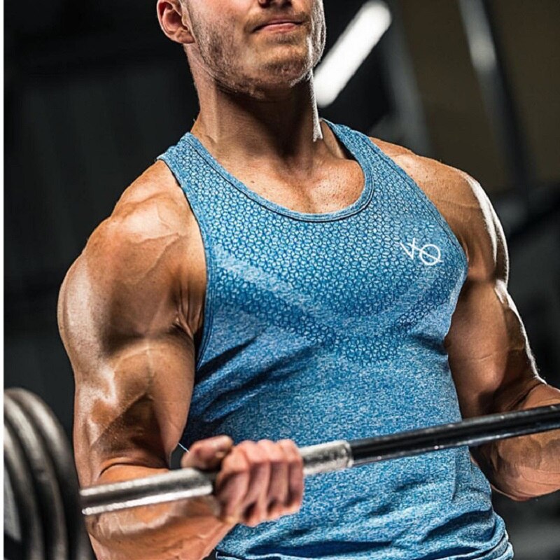 Muscle Men's Sports Vest Running Training Stretch ... – Grandado