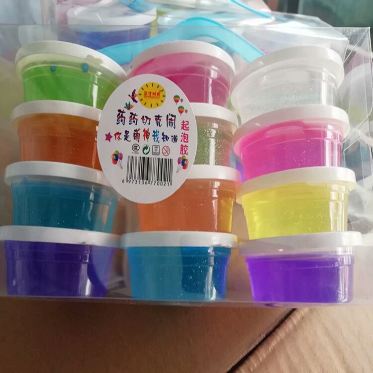 12-color set clay, decompression fluffy slime slim... – Grandado