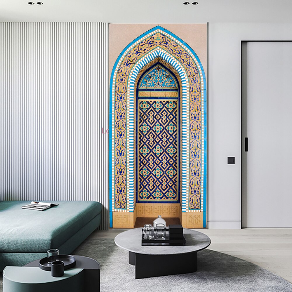 Muslim Great Mosque Of Mecca Gate Door Sticker Hom... – Grandado