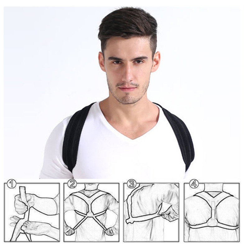Posture Corrector Spine Back Shoulder Support Corr... – Grandado