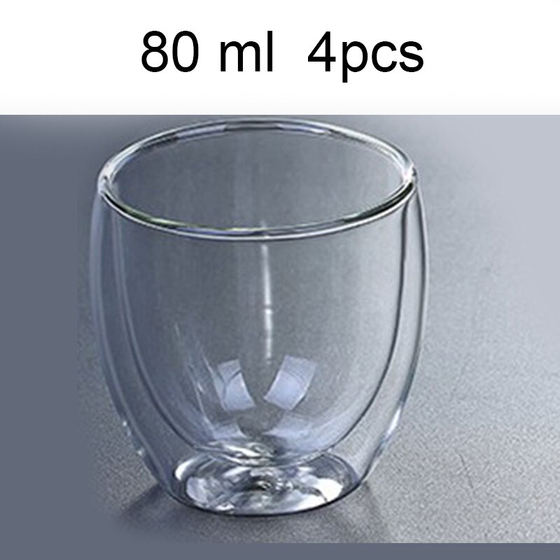 Double Wall Tea Coffee Cup Glass Mug Beer Drinkwar... – Grandado