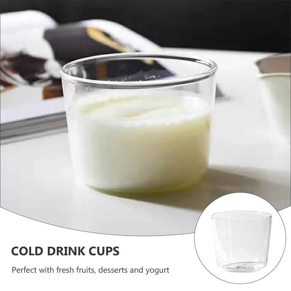 2pcs Glass Tableware Fruit Dessert Yogurt Cups Kit... – Vicedeal