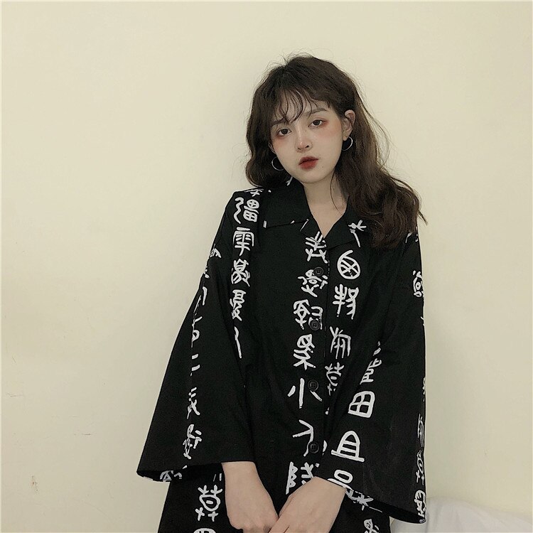 Summer Loose Japanese Style Kimono Cardigan Shirt ... – Grandado