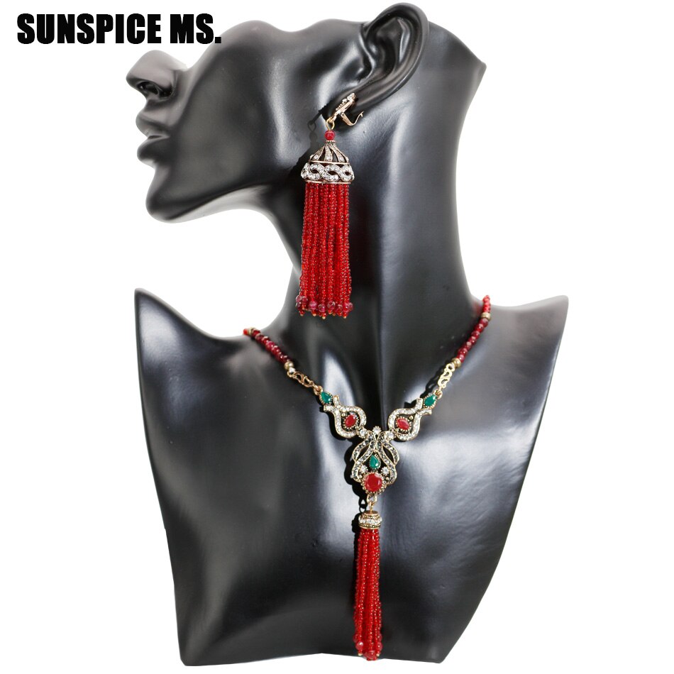 Sunspice ms afrikaanse kralen sieradenset turkse v... – Vicedeal