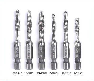 Tap Drill Titanium Plated Hex Shank HSS Screw Thre... – Grandado