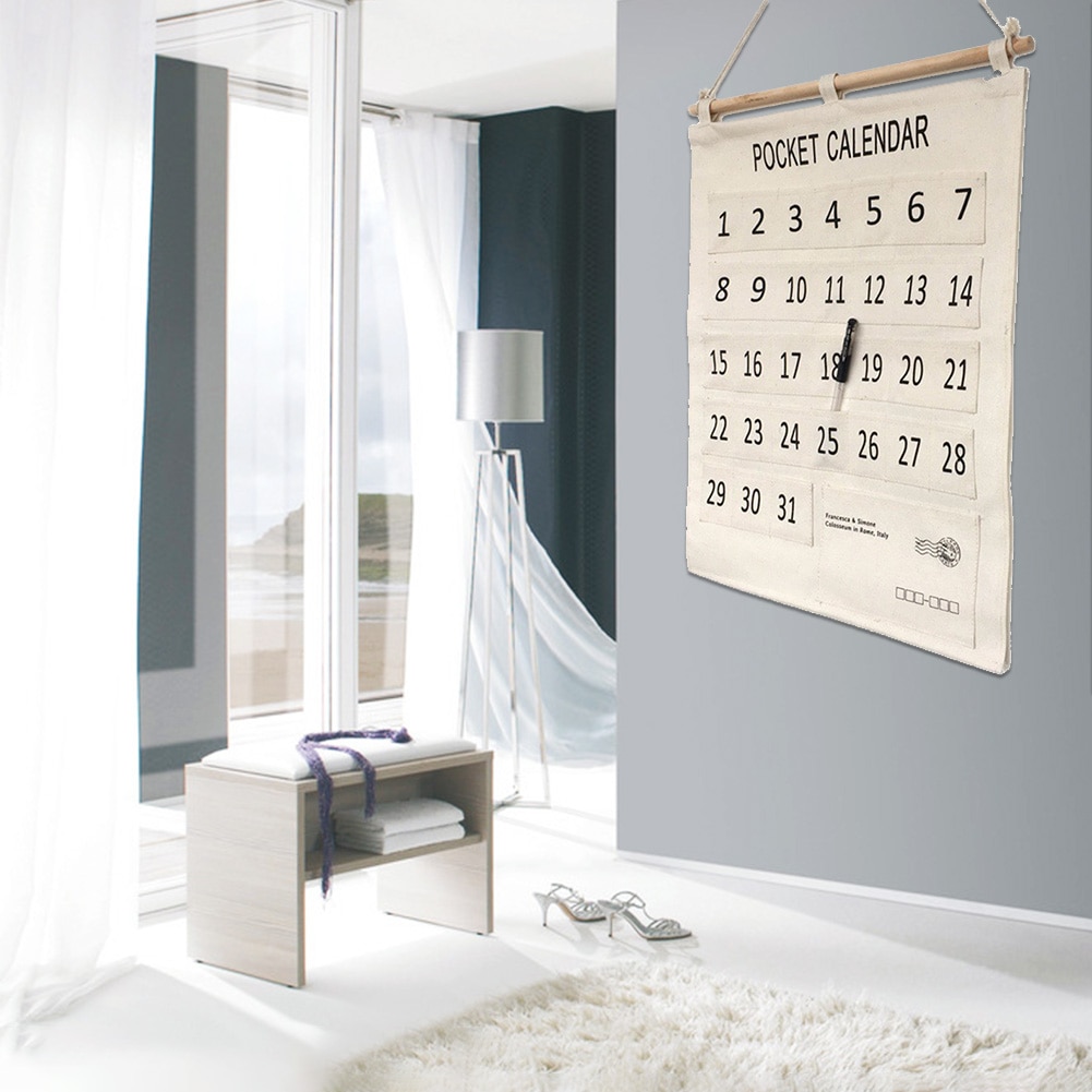 Home Calendar Organizer Wall Decor Storage Mini Po... – Grandado