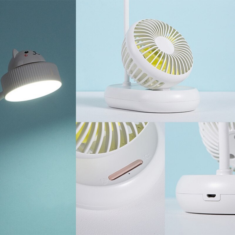 Multifunctional Desk Lamp Fan Desktop USB Large Wi... – Grandado
