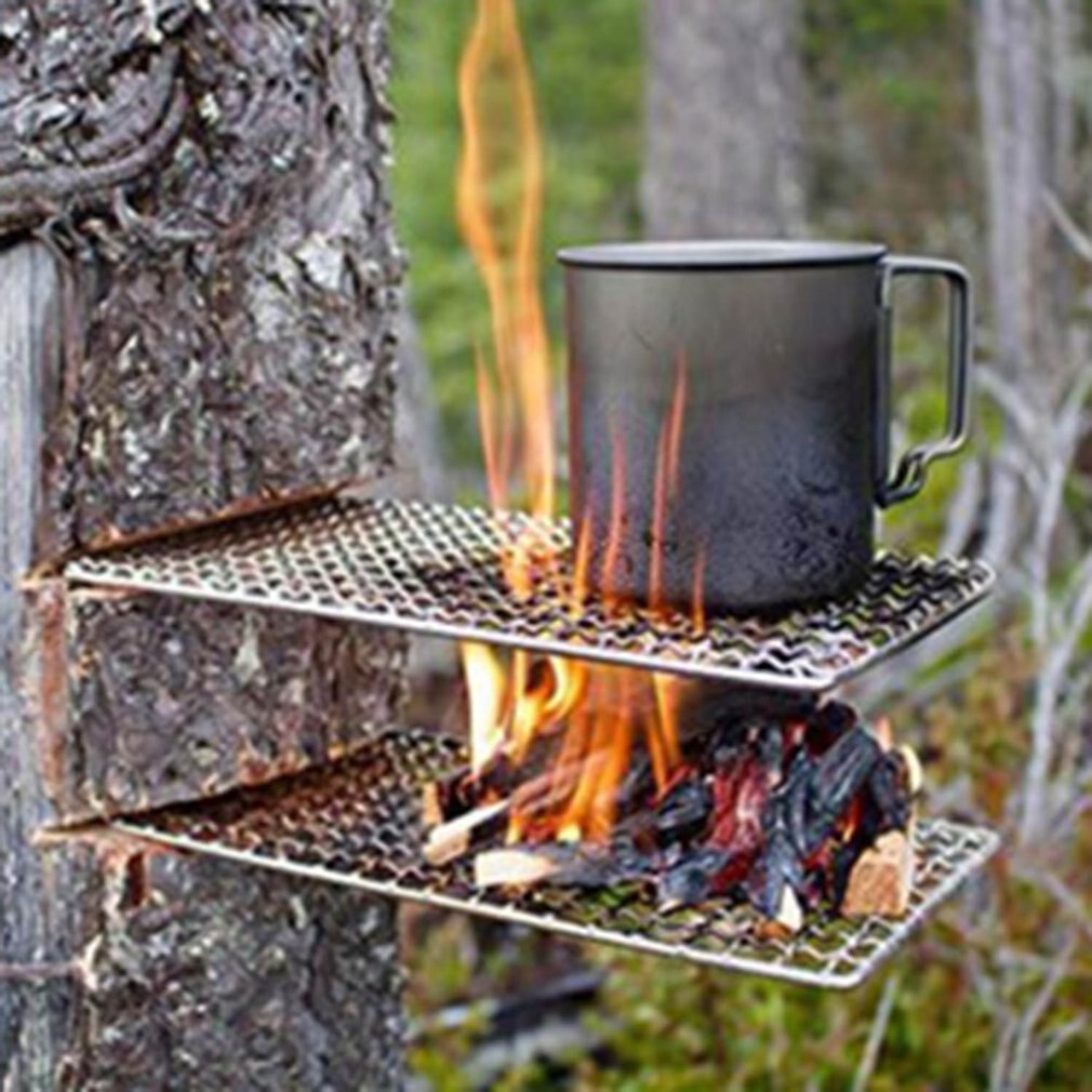 1Pcs Stainless Steel BBQ Grill Wire Mesh Rack BBQ ... – Grandado