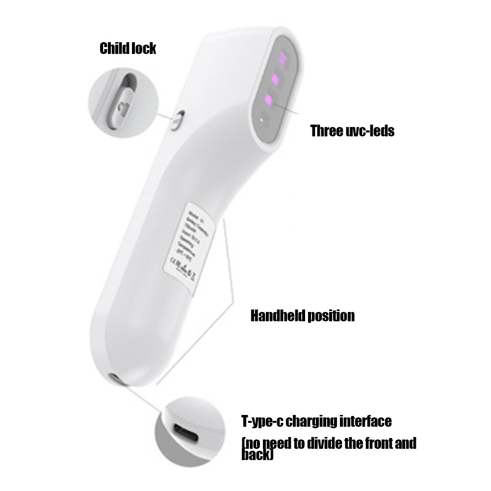 Portable LED UVC Light Ultraviolet Lamp Handheld f... – Grandado