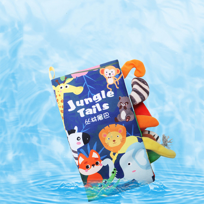 0-36M Baby Early Learning Toy Tail Cloth Book Anim... – Grandado