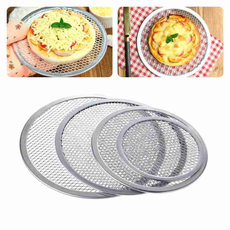 Aluminum Pizza Tray Metal Mesh Round Pizza Pancake... – Grandado