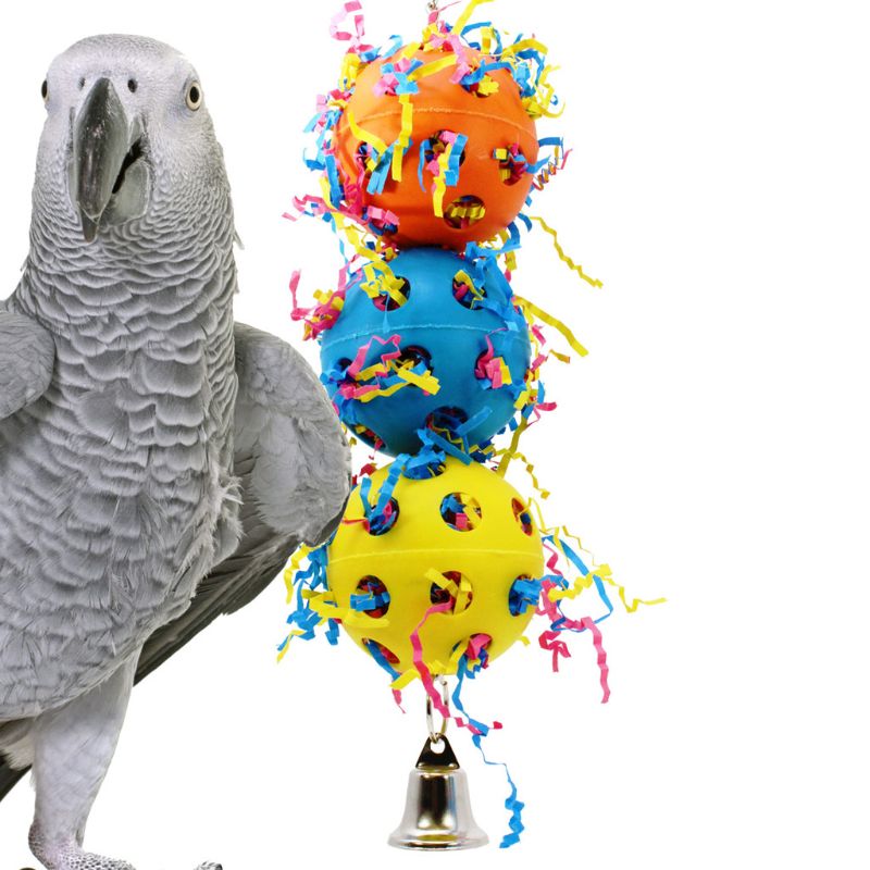 Bird Parrot Chewing Toys Ball Strings Paper Wire D... – Grandado