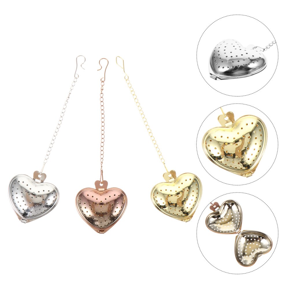 3pcs Heart-shape Stainless Steel Tea Infusers Tea ... – Grandado