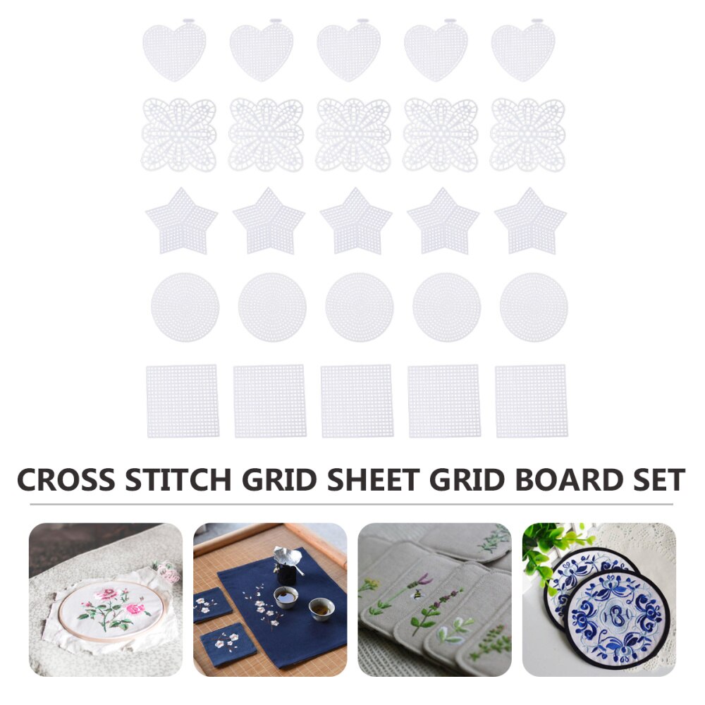 50 Stuks Plastic Canvas Vellen Draagbare Diy Lever... – Vicedeal