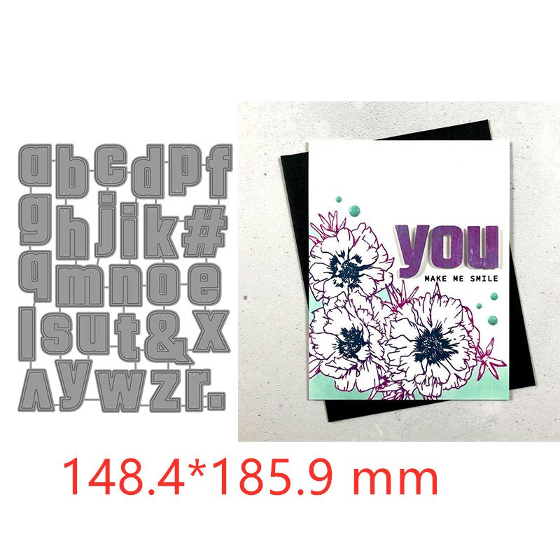 Uppercase Lowercase Letters Double Scallops Slimli... – Vicedeal