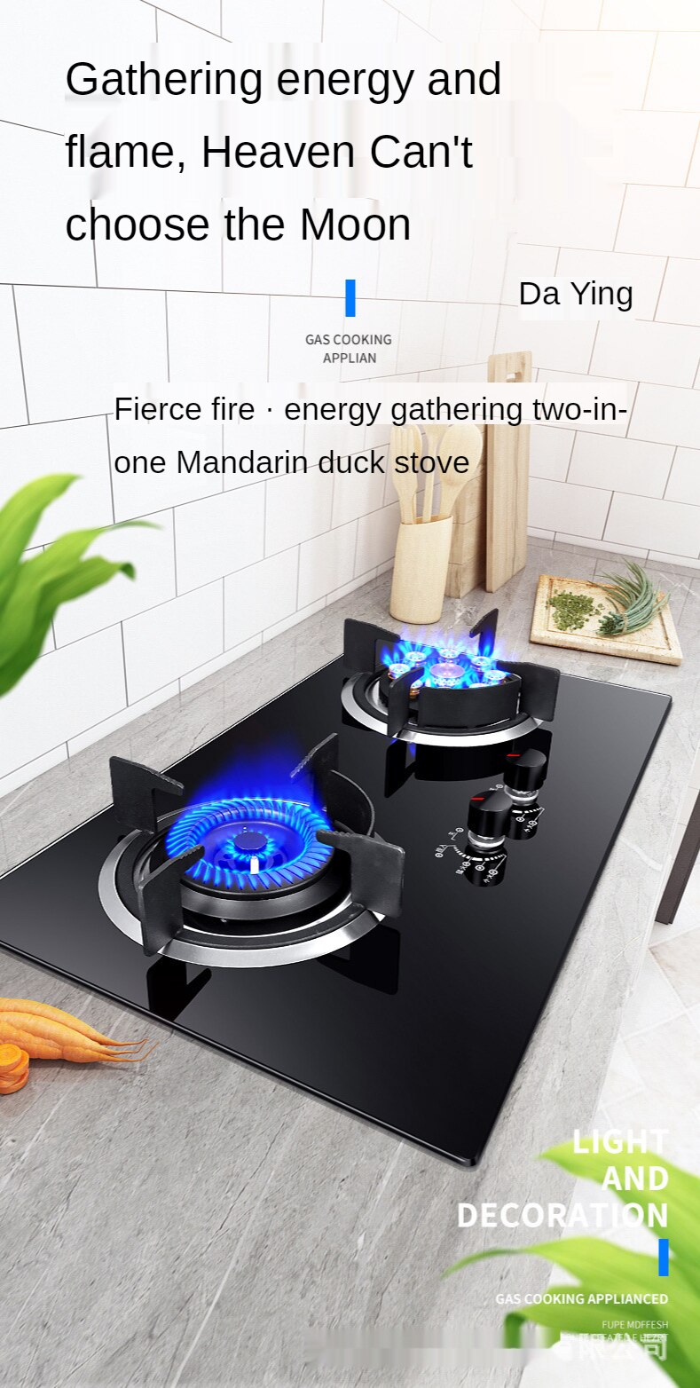 Built-in household double-head natural gas gas sto... – Vicedeal