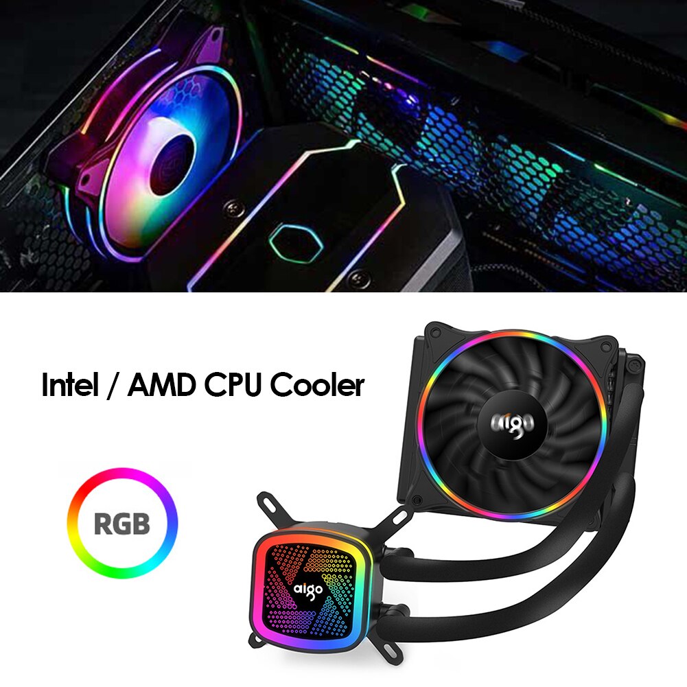 Aigo V120 AIO CPU Cooler 120mm Radiator for LGA 77... – Vicedeal