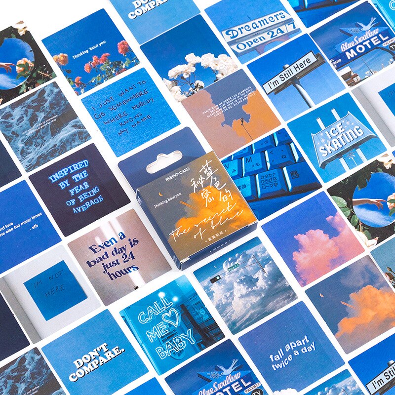 45PCS Beautiful Sky Blue Poster Landscape Stickers... – Vicedeal