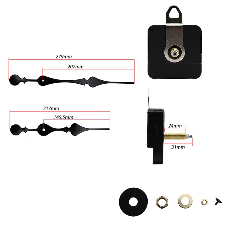 1set Replacement Black Quartz Wall Clock Movement ... – Grandado