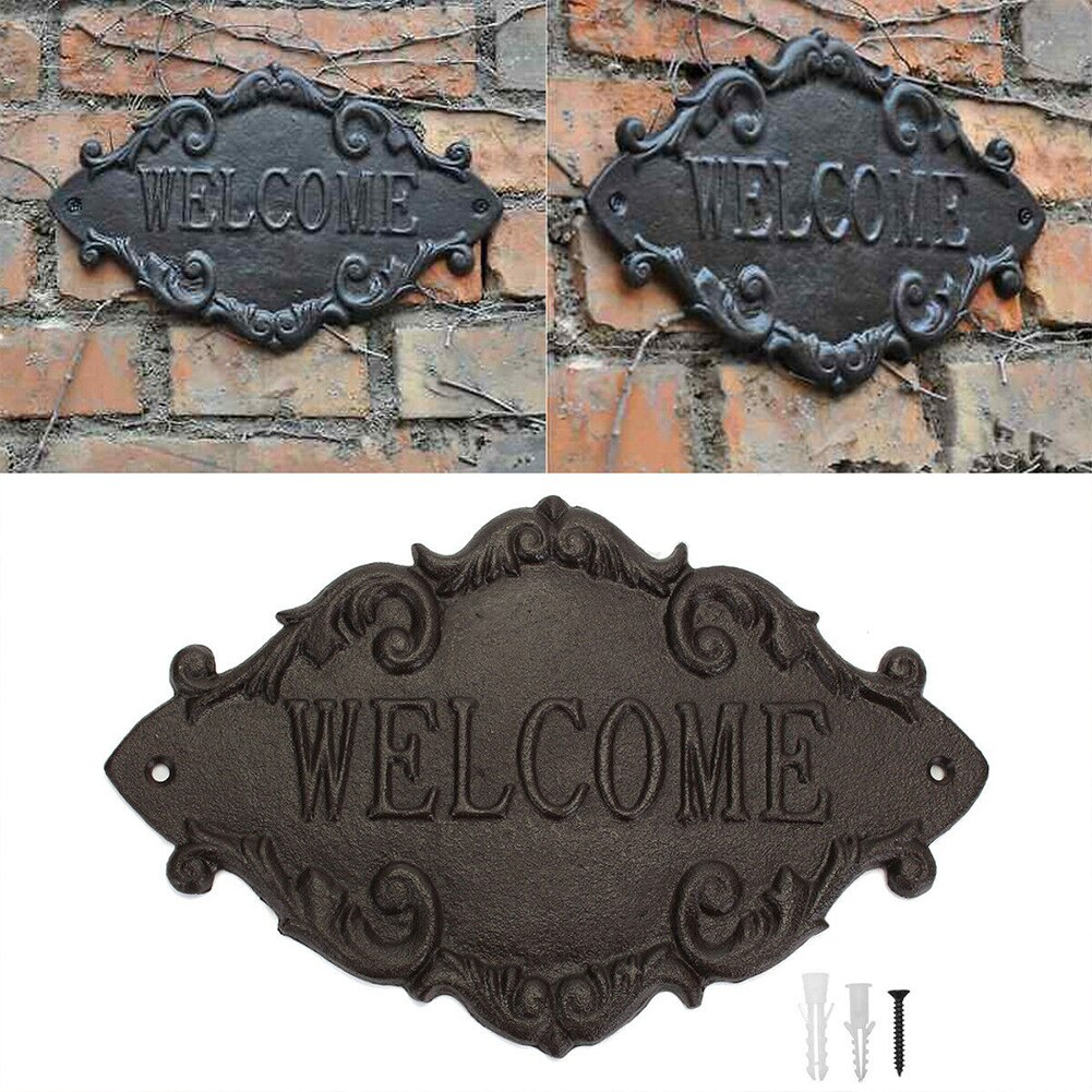 Welcome Sign Restaurant Ornaments Durable Easy Ins... – Vicedeal