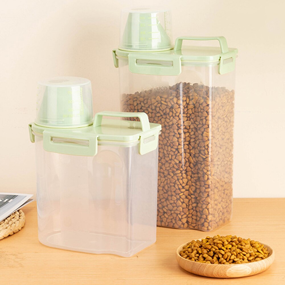 Plastic Pet Feeder Food Container Dog Cat Large Ca... – Grandado
