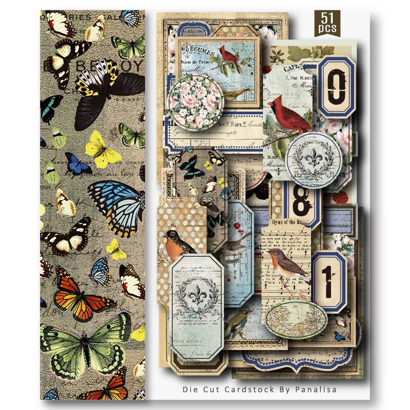 20Style Vintage Fairy Material Cardstock Die Cuts ... – Vicedeal