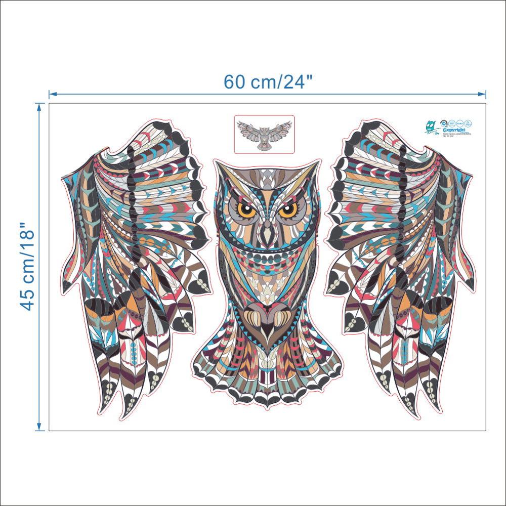 Removable COLORFUL Owl Kids Nursery Rooms Decorati... – Grandado