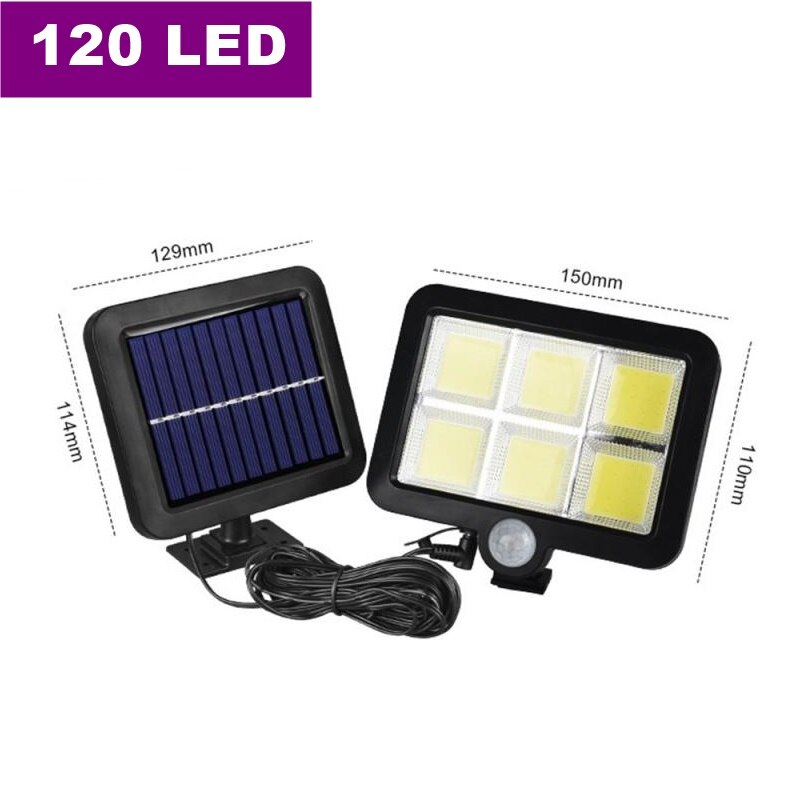 TONGDAYTECH 120 LED Solar Light Outdoor Waterproof... – Vicedeal