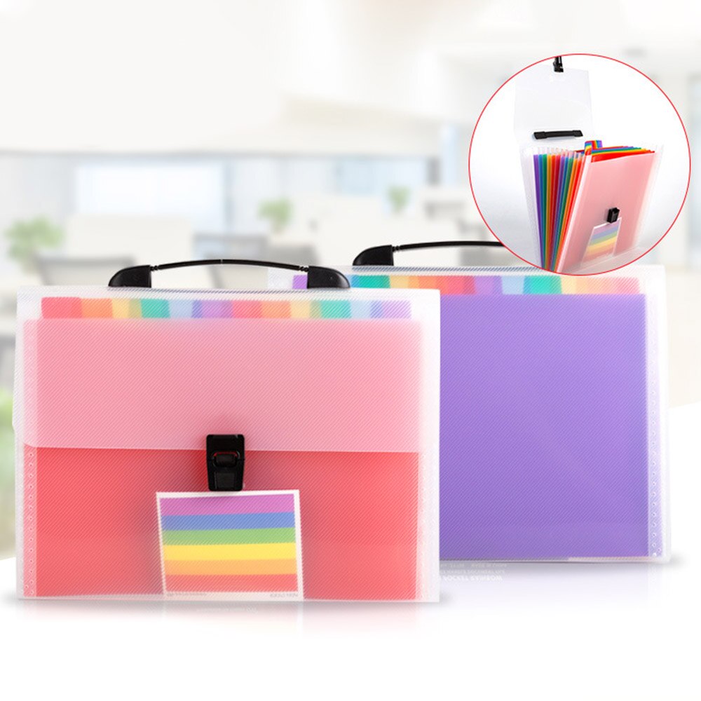 Mini Bill Receipt File Bag 13 Grids A6 Document Ba... – Grandado