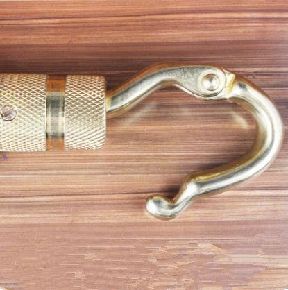 Messing nøkkelring ren messing hundespenne ren kob... – Grandado