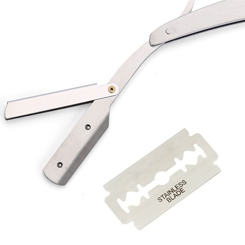 Stainless Steel Razor Barber Salon Straight Cut Th... – Grandado
