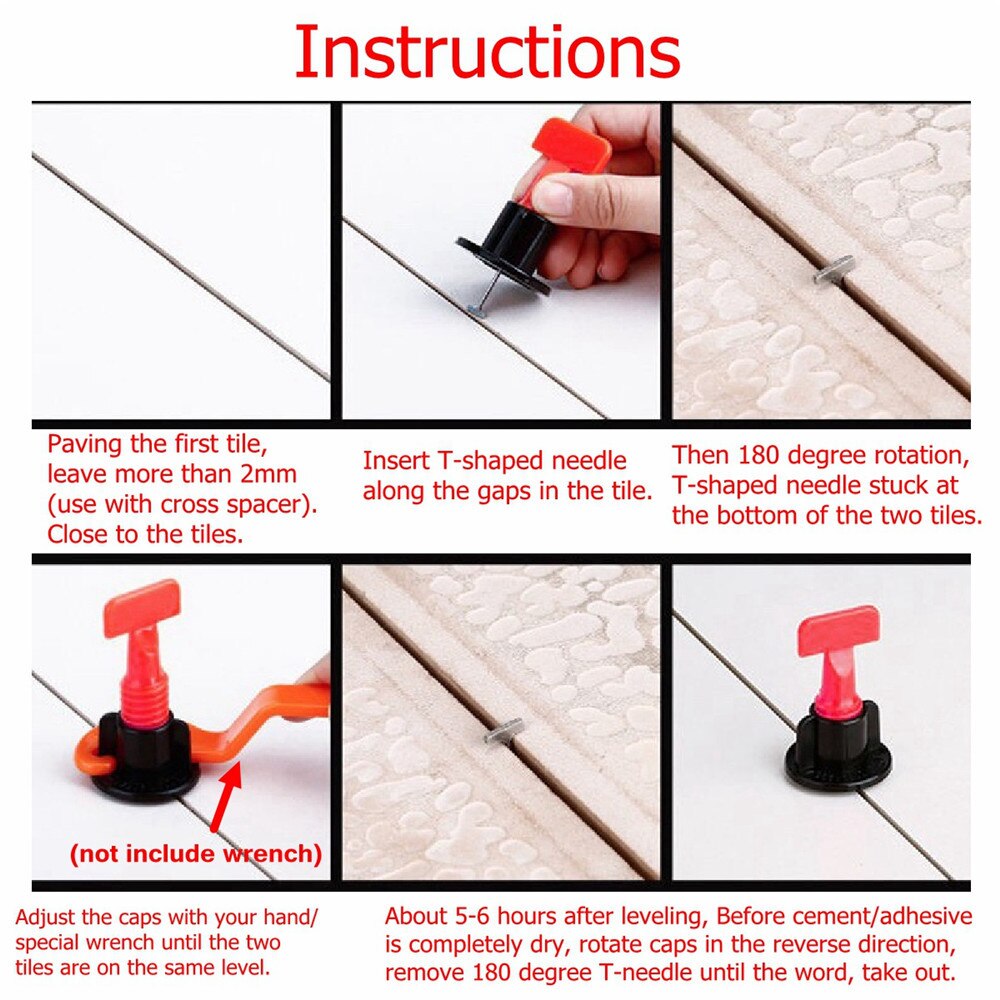 100Pcs Flat Ceramic Floor Wall Construction Tools ... – Vicedeal