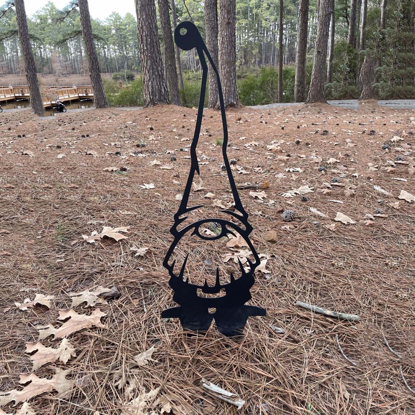 Steel Branch Gnomes Decoration Metal Tree Art Meta... – Grandado